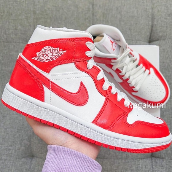 Jordan | Shoes | Nike Air Jordan Red White Shoes | Poshmark